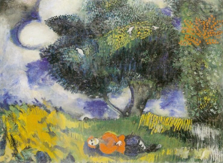 Marc Chagall – Poet with Birds – FeCu