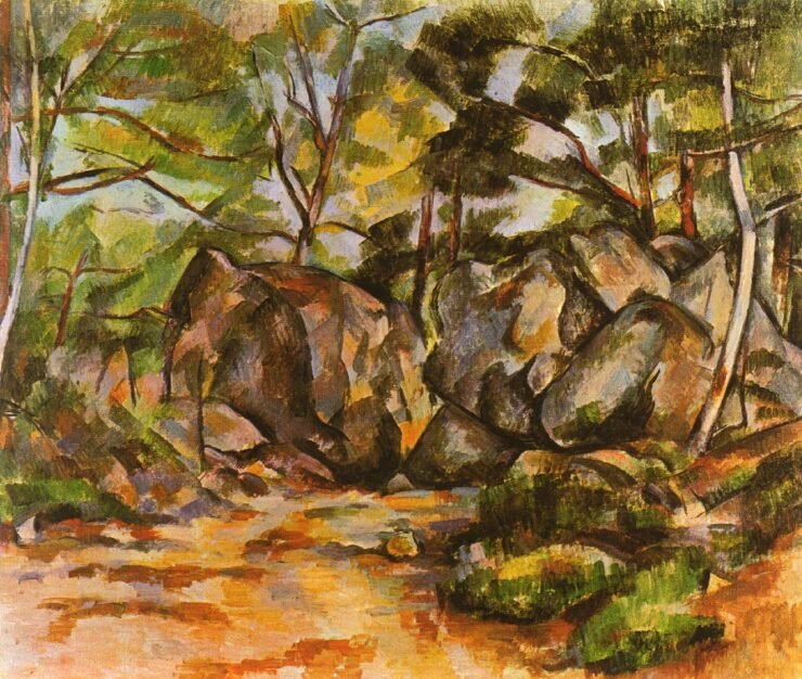 Paul Cézanne – Forest with Rocks – FeCu